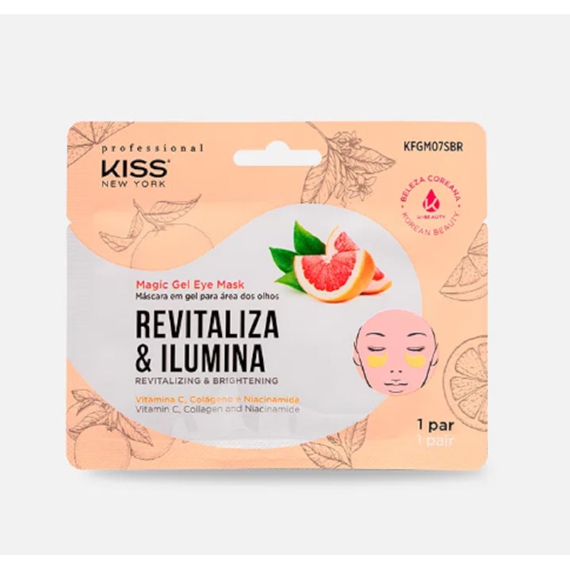 Máscara revitaliza Olhos Magic Gel Kiss New York Ruby Kisses - MELANYS
